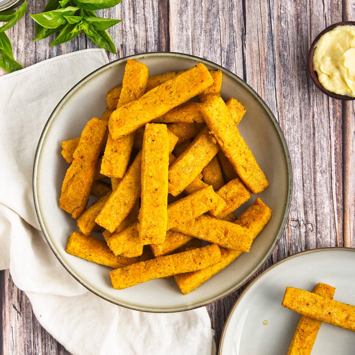 Baked Polenta Chips Recipe - Love Food Nourish